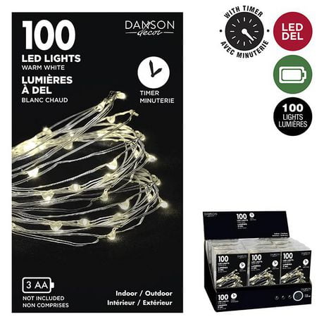 Danson Decor Battery Operated Microdot LED Light Sets, Warm White ...
