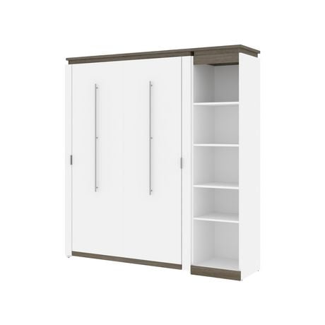 Click here for Bestar Orion Full Murphy Bed With Narrow Shelving... prices