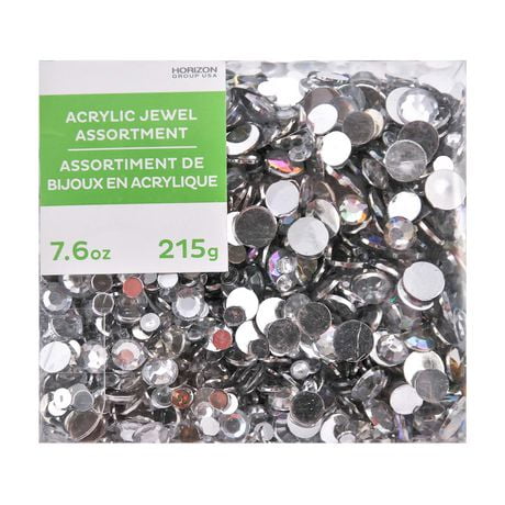 Acrylic Jewel Assortment in Silver & Ab Silver | Walmart Canada