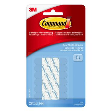 Command™ Utility Hook 17001C-VP, Medium, Value Pack, 6 Hooks, 12 Strips ...