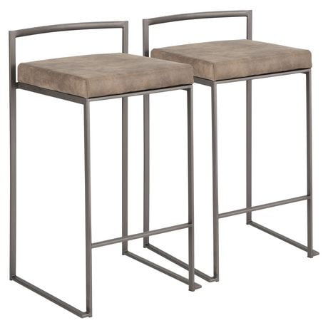 Click here for Fuji Industrial Counter Stool By Lumisource Brown... prices