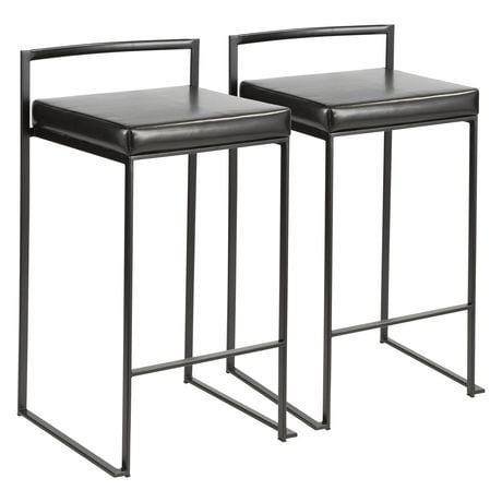 Click here for Fuji Contemporary Counter Stool By Lumisource Blac... prices