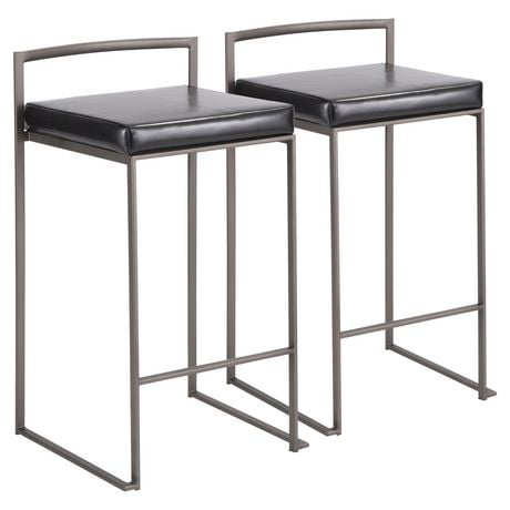 Click here for Fuji Industrial Counter Stool By Lumisource Black prices