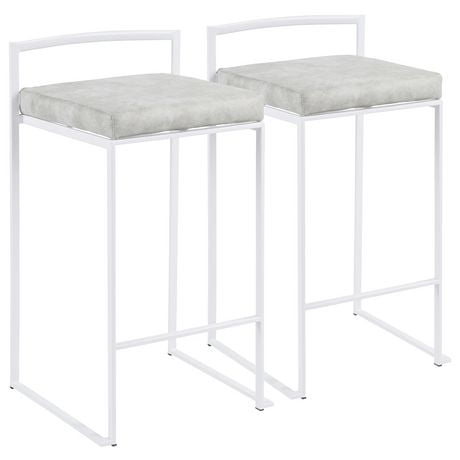 Click here for Fuji Contemporary Counter Stool By Lumisource Grey prices