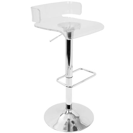 Click here for Pride Contemporary Barstool By Lumisource Clear prices