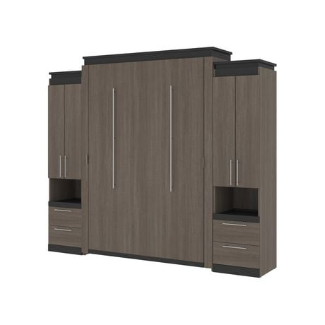 Click here for Bestar Orion Queen Murphy Bed & 2 Storage Cabinets... prices