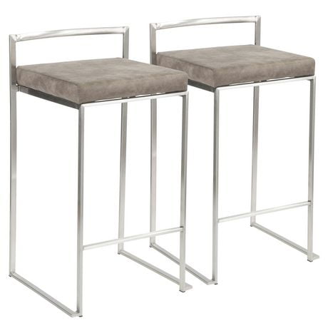 Click here for Fuji Contemporary Counter Stool By Lumisource Grey prices