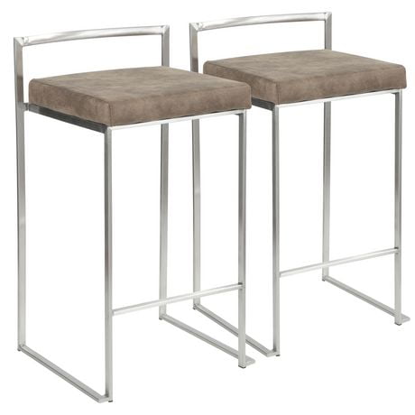 Click here for Fuji Contemporary Counter Stool By Lumisource Brow... prices