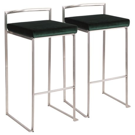 Click here for Fuji Contemporary Barstool By Lumisource Green prices