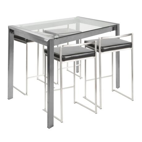 Click here for Fuji Contemporary Counter Set By Lumisource Black prices
