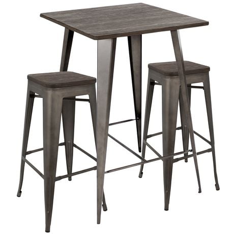 Click here for Oregon Industrial Bar Set By Lumisource Brown prices