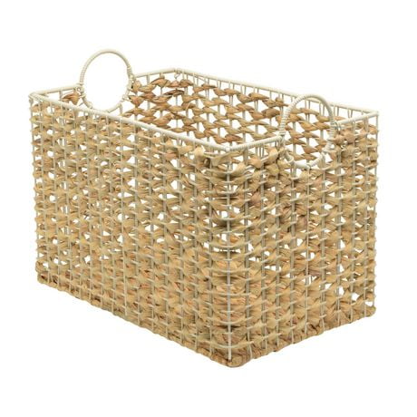 Water Hyacinth and Resin Storage Basket, Water Hyacinth Basket - Walmart.ca