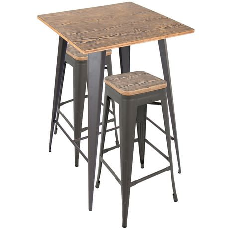 Click here for Oregon Industrial Bar Set By Lumisource Grey prices