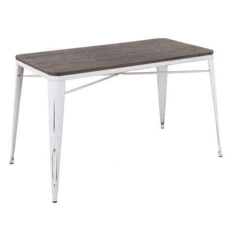 Click here for Loft Industrial End Table By Lumisource White Dini... prices
