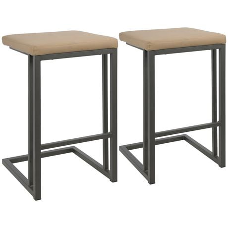 Click here for Roman Industrial Counter Stool By Lumisource Brown prices