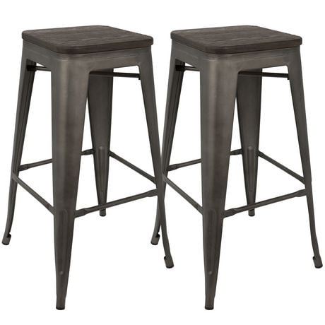Click here for Oregon Industrial Barstool By Lumisource Brown prices