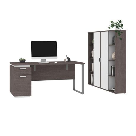 Click here for Bestar Aquarius 3-Piece Set Including A Desk With... prices
