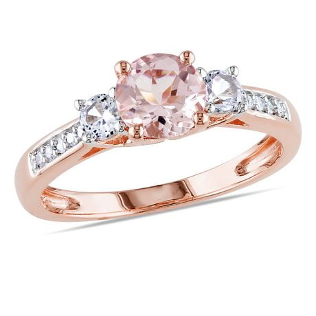 Click here for Tangelo 1.14 Carat T. G.W. Morganite With Created... prices