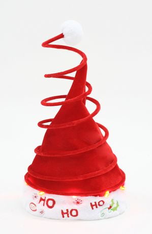 Walmart Canada 13" Holiday Light up Santa Hat | Walmart Canada