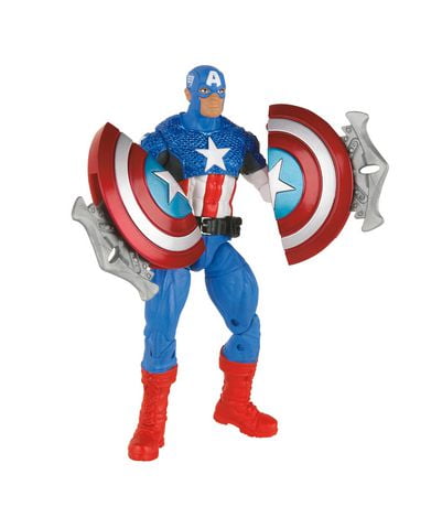 Marvel Avengers Assemble Shield Blast Captain America Figure | Walmart ...