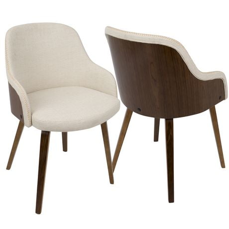 Click here for Bacci Mid-Century Modern Chair By Lumisource Cream prices