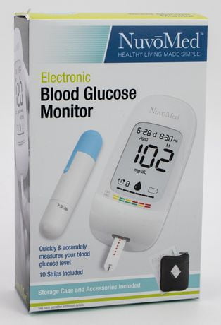 NuvoMed Electronic Blood Glucose Monitor | Walmart Canada