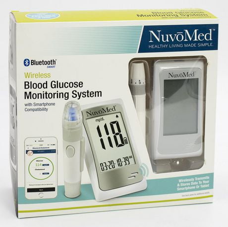 NuvoMed Bluetooth Blood Glucose Monitor Kit | Walmart Canada