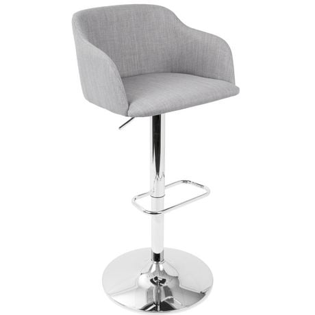 Click here for Daniella Contemporary Barstool By Lumisource Grey prices