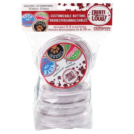 Create Out Loud Customizable Buttons - Walmart.ca