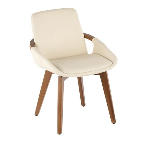 Click here for Cosmo Mid-Century Modern Chair By Lumisource Cream prices