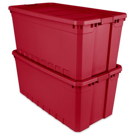 Sterilite 189L Stacker Tote- Red | Walmart Canada