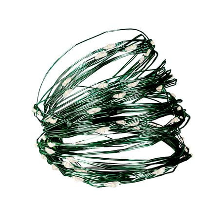 100 microdot battery operated LED lights, indoor/outdoor, 8 functions ...