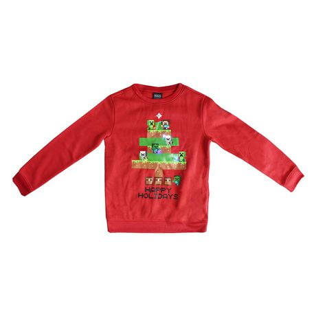 Boys Minecraft Pixel Tree Sweatshirt | Walmart Canada