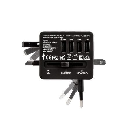 Click here for Veho Universal 4-Port Usb 5V/3.5A Multi-Region Tra... prices