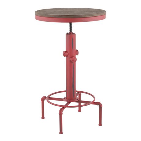 Click here for Hydra Industrial Bar Table By Lumisource Red prices