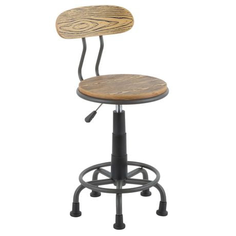 Click here for Dakota Industrial Task Chair By Lumisource Grey prices
