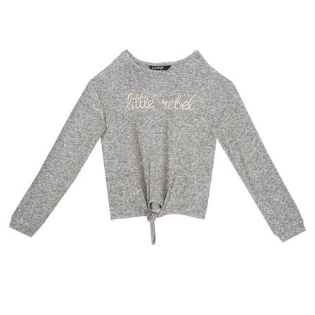 George Girls' Tie Front Sweater - Walmart.ca