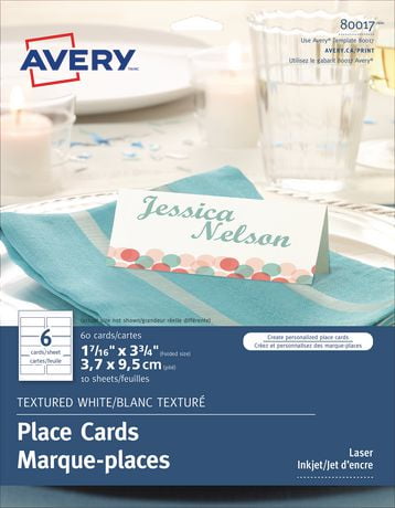 Avery® Textured Place Cards | Walmart Canada