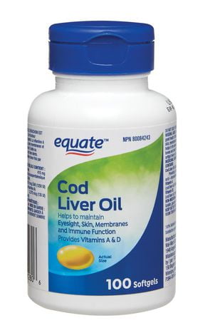 Equate Cod Liver Oil, 100 Softgels - Walmart.ca