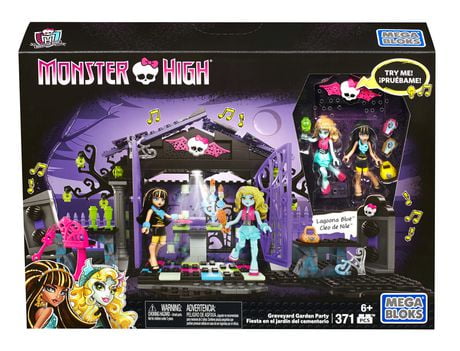 MEGA BLOKS Monster High Graveyard Garden Party Building Set | Walmart ...