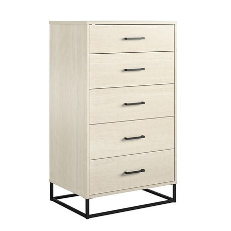 Click here for Dorel Kelly 5 Drawer Dresser  Ivory Oak Ivory Oak prices