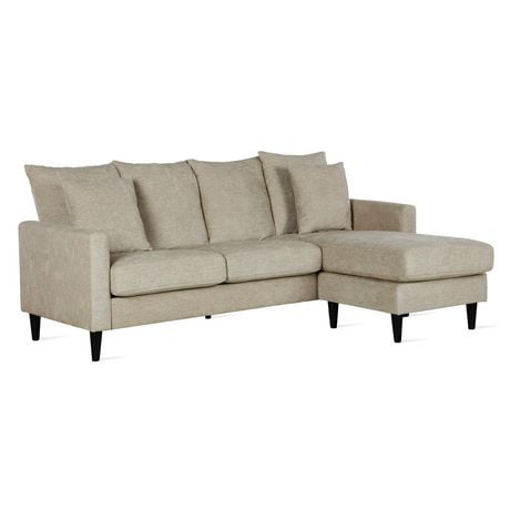 Click here for Dorel Living Forbin Beige Reversible Sectional Sof... prices