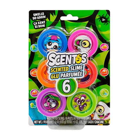 Scentos Scented Brightly Colored Slime, 6ct in 1oz. Tubs - Walmart.ca
