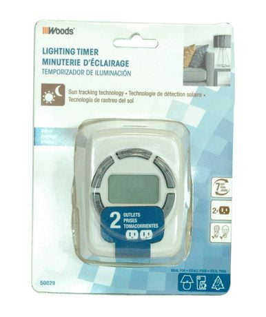 Woods Industries Indoor 7-Day Digital Astro Timer | Walmart Canada