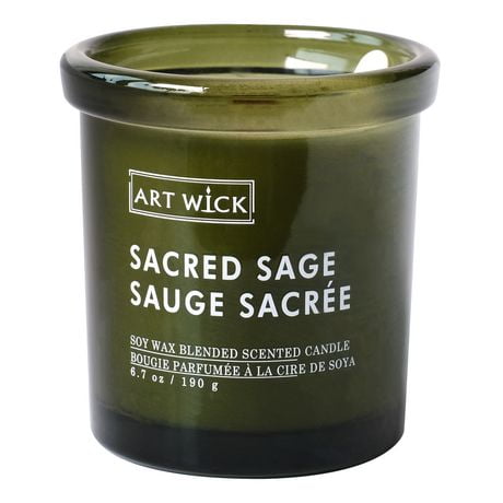 Art Wick 190g Sacred Sage Soy Wax Blended Scented Candle | Walmart Canada