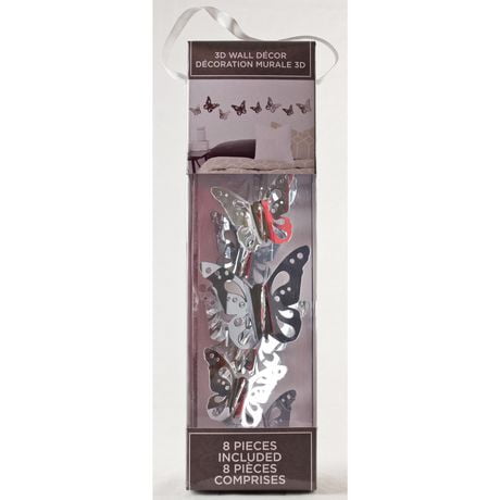 DCWV Home 3D Butterfly Flock Charms Silver - Walmart.ca