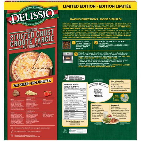 DELISSIO® Cheese Stuffed Crust Five Cheese Pizza 632g | Walmart Canada