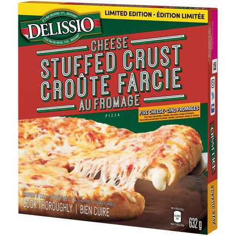 DELISSIO® Cheese Stuffed Crust Five Cheese Pizza 632g | Walmart Canada