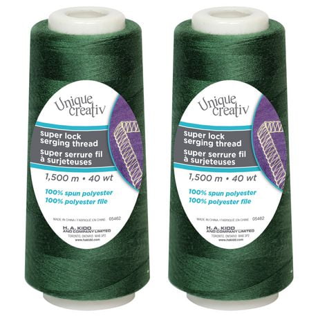 Unique Creativ 2 Pack 1500m Serging Thread - Walmart.ca
