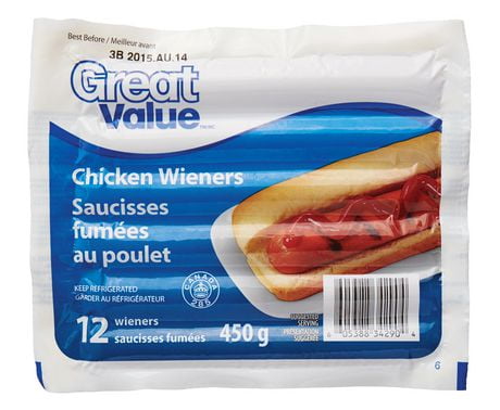 Great Value Chicken Wieners | Walmart Canada